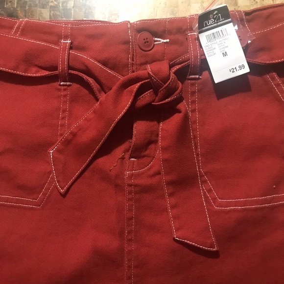 Rue21 | Skirts | Nwt Brand New Rust Denim Mini Skirt | Poshmark